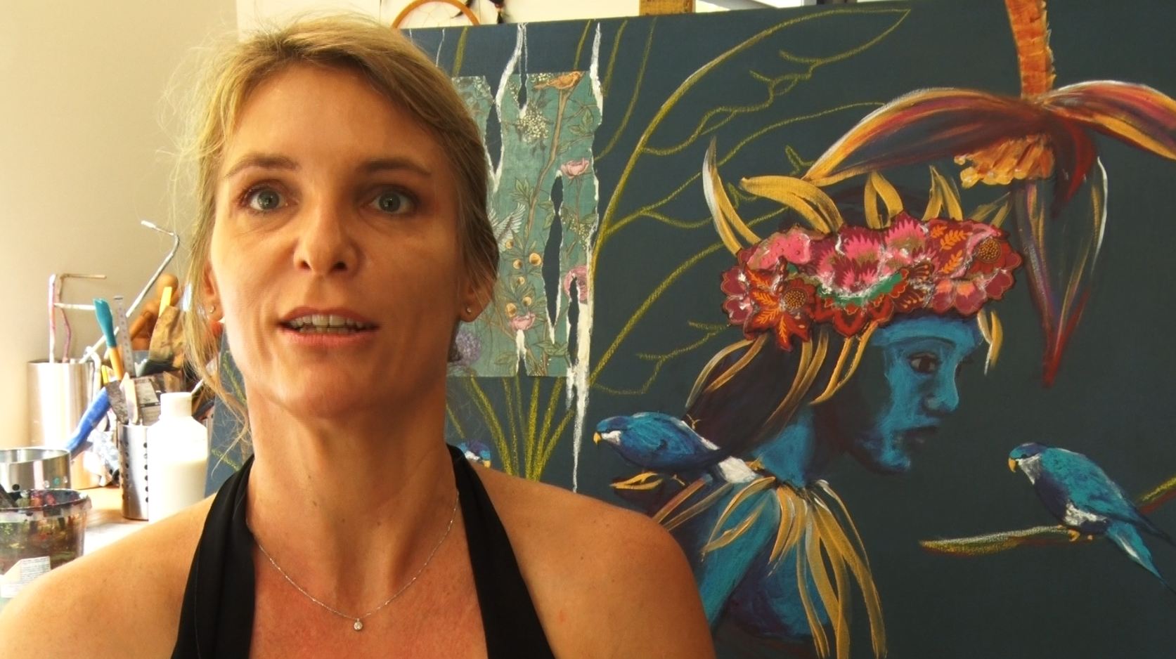 Stéphanie M expose ses "Empreintes" à la Maison de la culture • TNTV ...