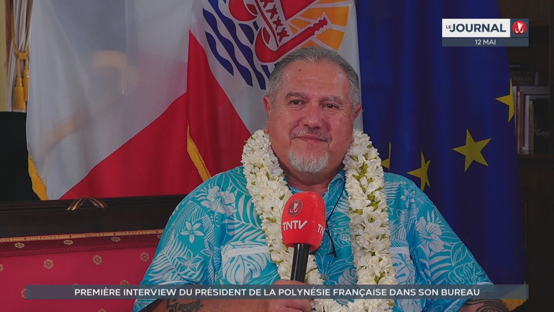 Première interview du président de la Polynésie française dans son ...