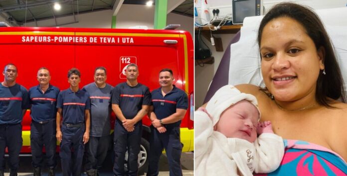 Insolite : un bébé naît dans la caserne de pompiers de Teva i Uta ...