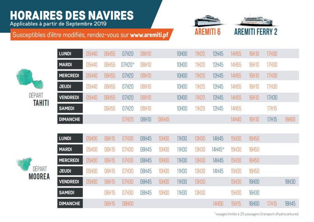 Aremiti 6 : nouvelle navette, nouveaux horaires • TNTV News - Tahiti ...